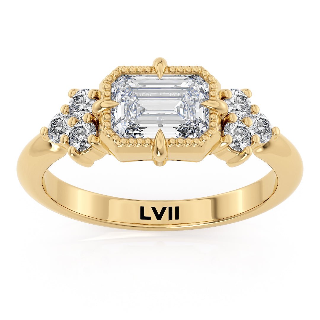 victorian emerald cut ring